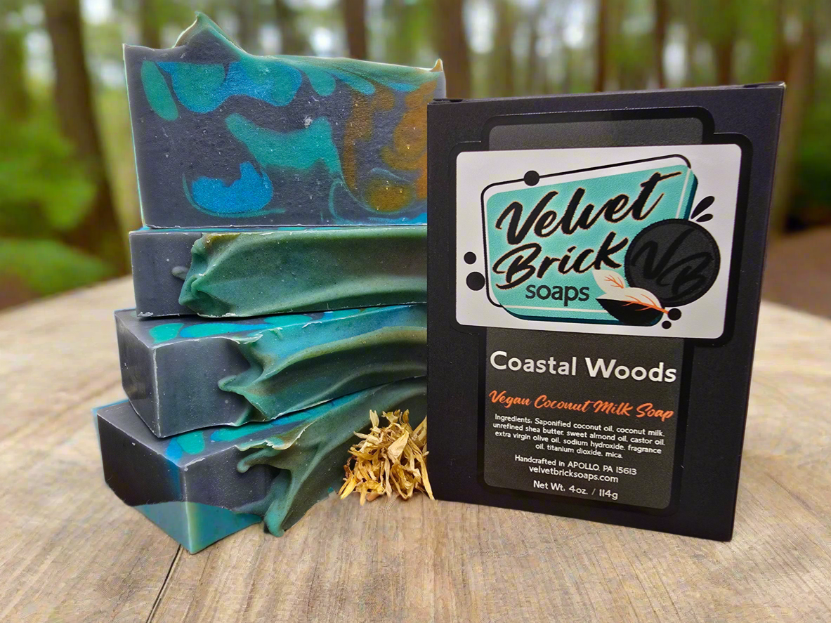 Coastal Woods Coconut Milk Soap 4oz. – Velvet Brick Soaps