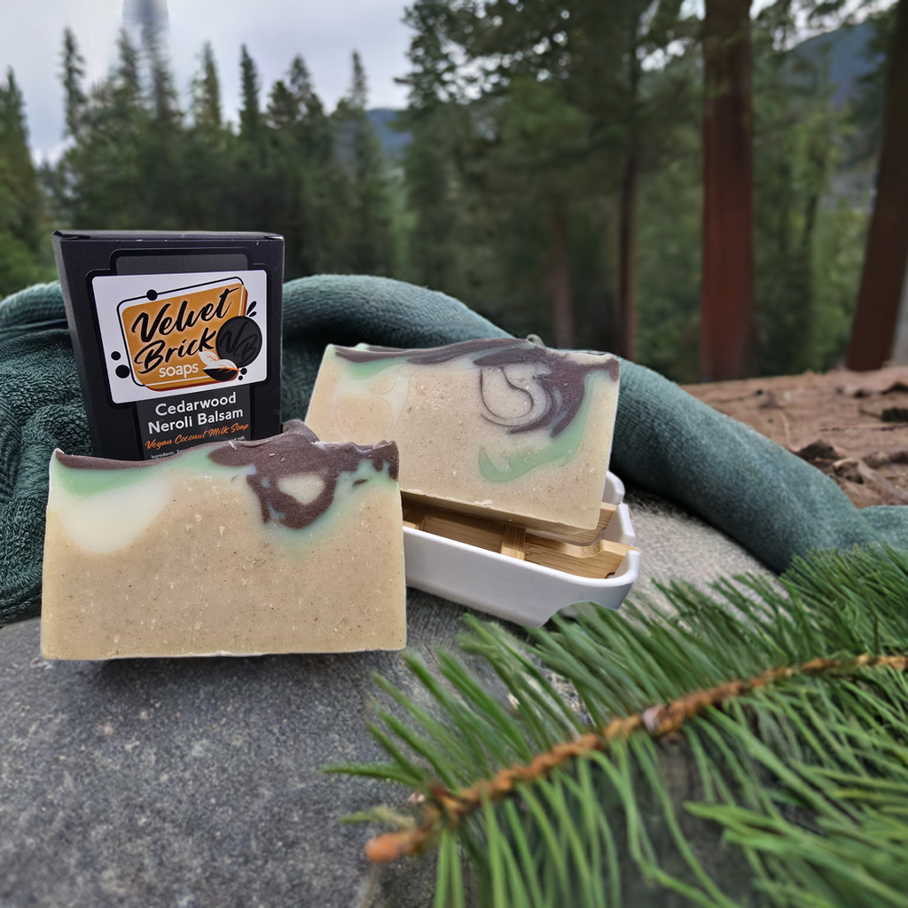 Cedarwood & Neroli Balsam Coconut Milk Soap 4oz – Velvet Brick Soaps